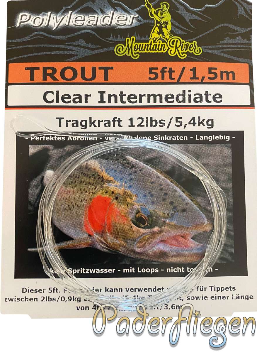 Polyleader Clear Intermediate | Fliegenvorfächer, Fluorocarbon und Loop ...